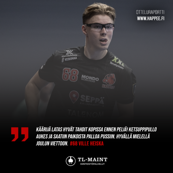Happee Ry - Otteluraportti - "Ketsuppipullo aukes ja saatiin paikoista ...