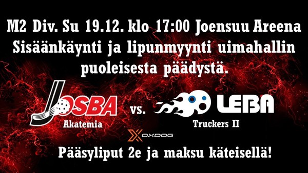 Josba Juniorit ry - Josba Akatemia vs. Leba Truckers II